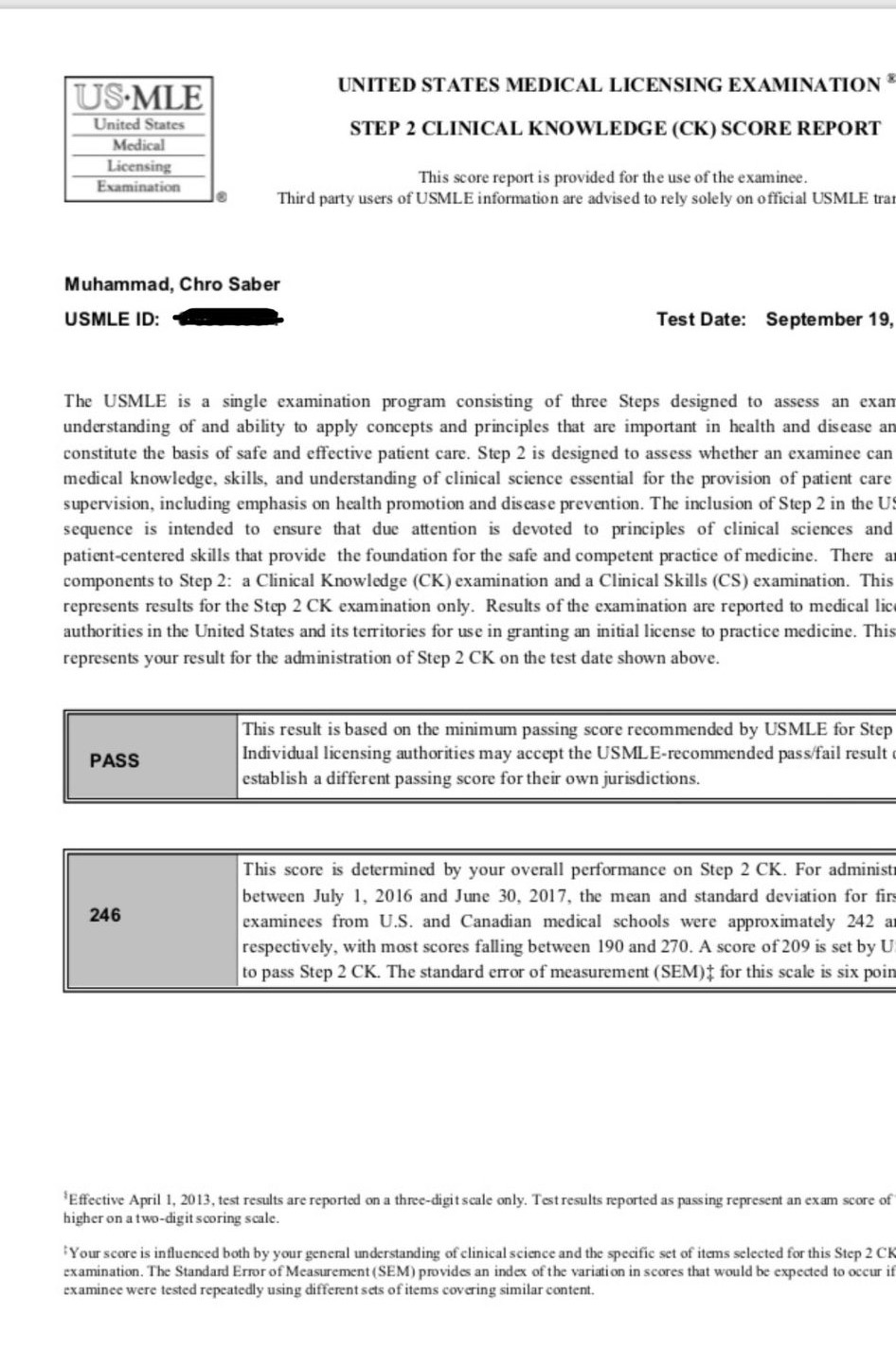 Score reports – USMLE Board Academy